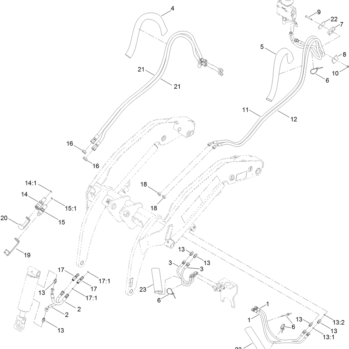 HYD HOSE ASM (Part #:139-0806) – DINGOPOWER.com