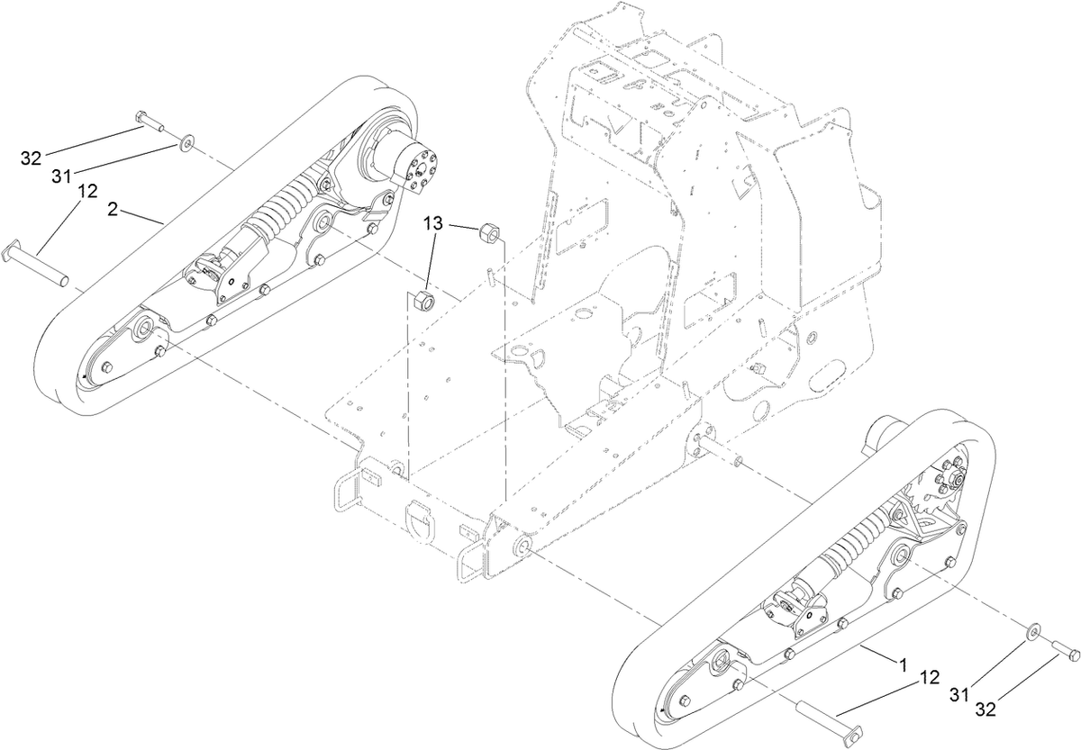 LH TRACK ASM (Part #:138-0794) – DINGOPOWER.com