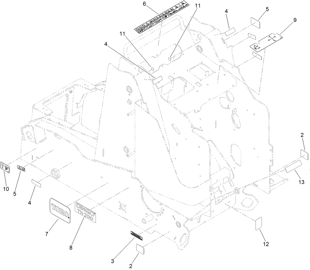 DECAL-LIFT/TIE DOWN (Part #:125-6139) – DINGOPOWER.com