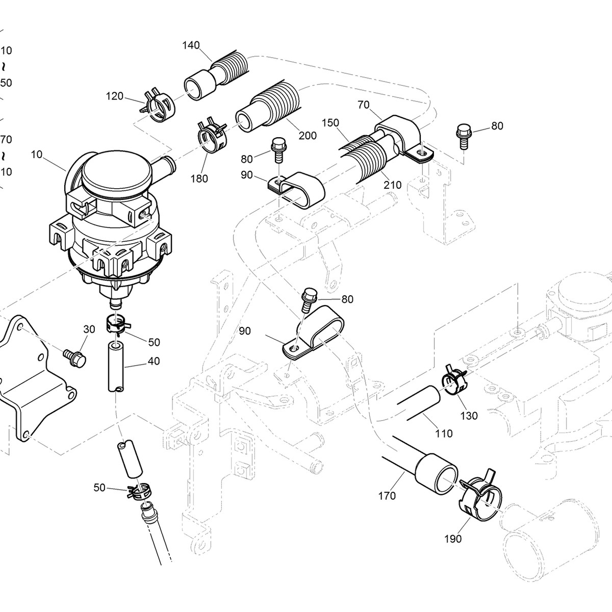 BREATHER 1 TUBE ASM (Part #:139-9778) – DINGOPOWER.com